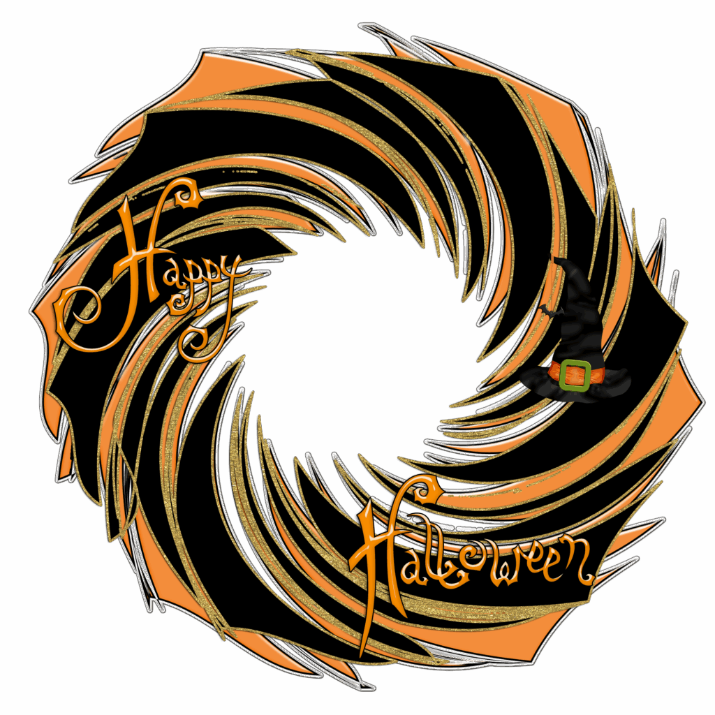 Halloween Freebie Graphic - Halloween Theme Digital Frame - Halloween Witch